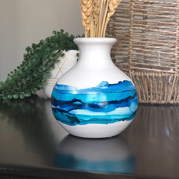 Alcohol Ink Vase - Etsy