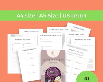 Printable Manifestation Journal, Law of Attraction Workbook ...