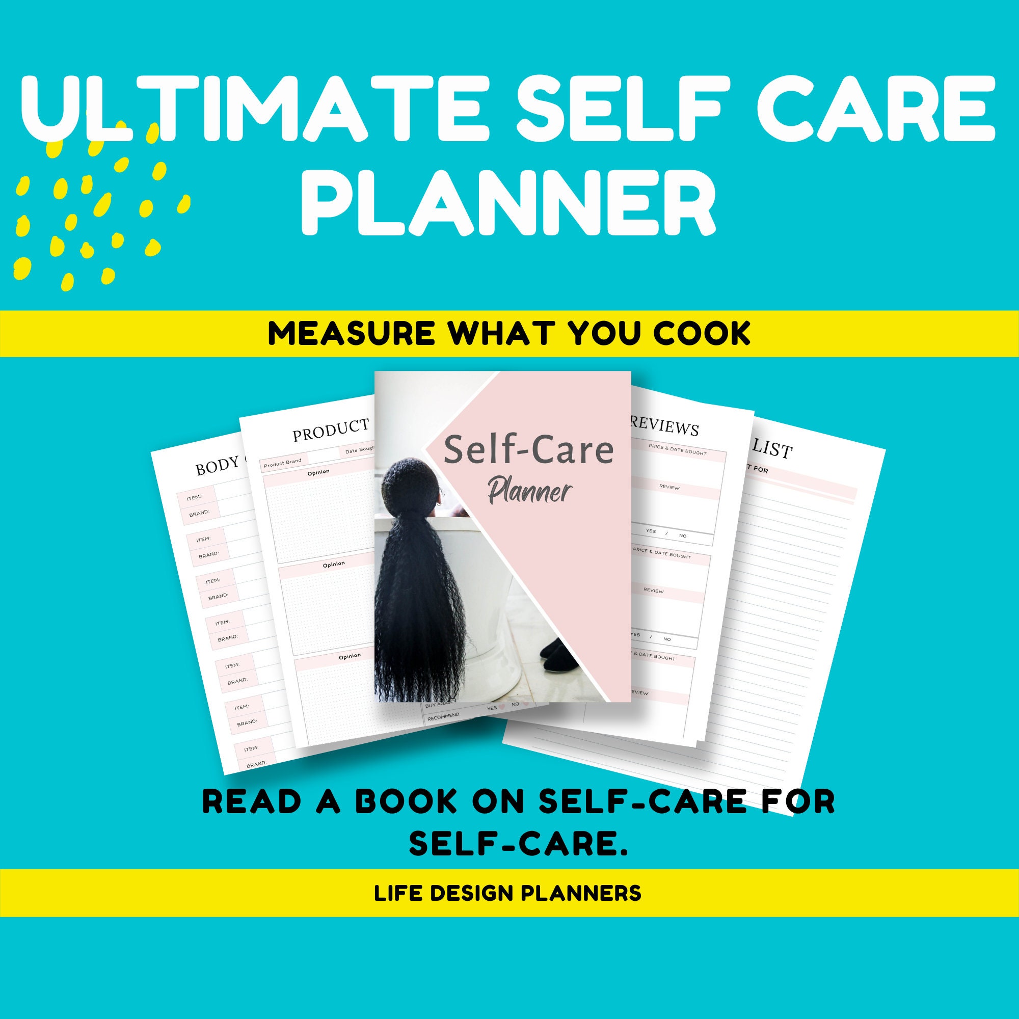 Self Care Planner Manage Your Work Life Balance With This Self Care ...