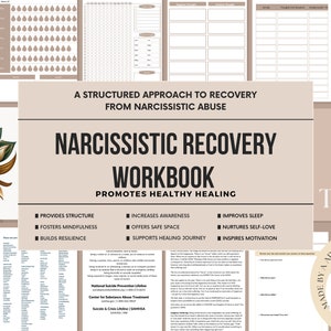 Step-by-step Narcissistic Abuse Recovery Workbook, Self Help for Domestic Violence Survivors ...