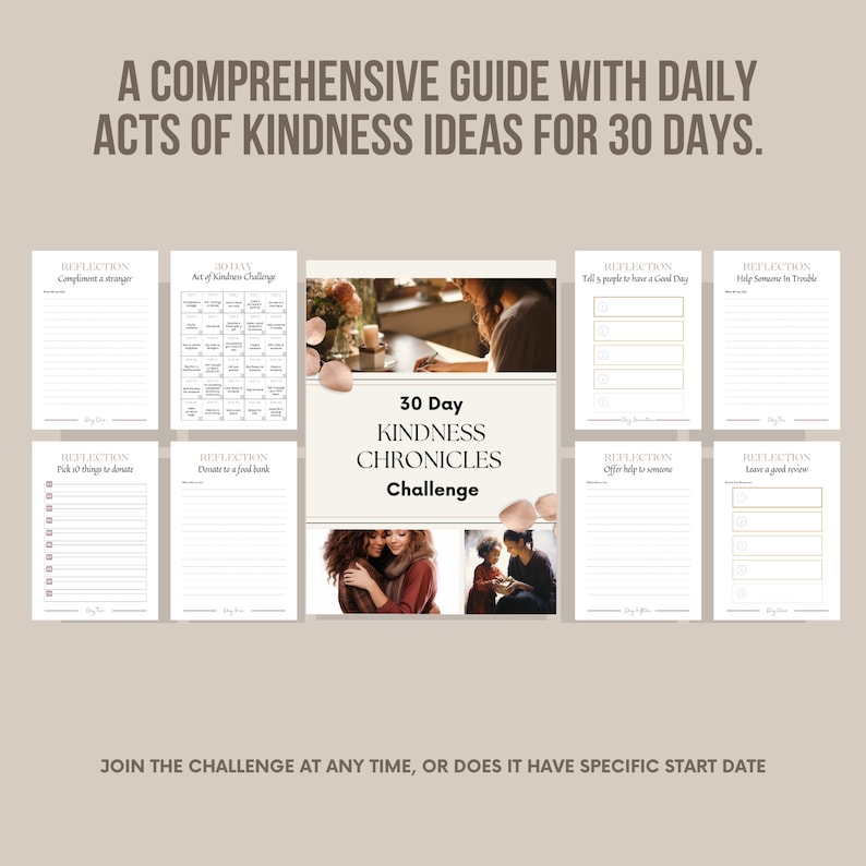 30-day Kindness Challenge: Spread Positivity | Make a Difference | Acts ...