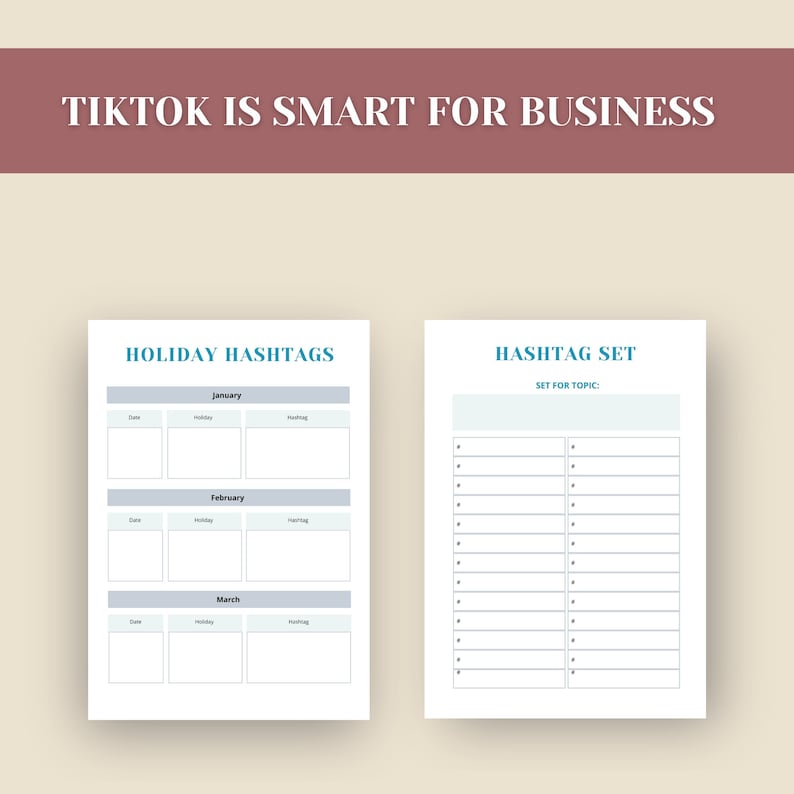 Tiktok Planner | Tiktok Journal | Tiktok Checklist | Journal | Instant ...