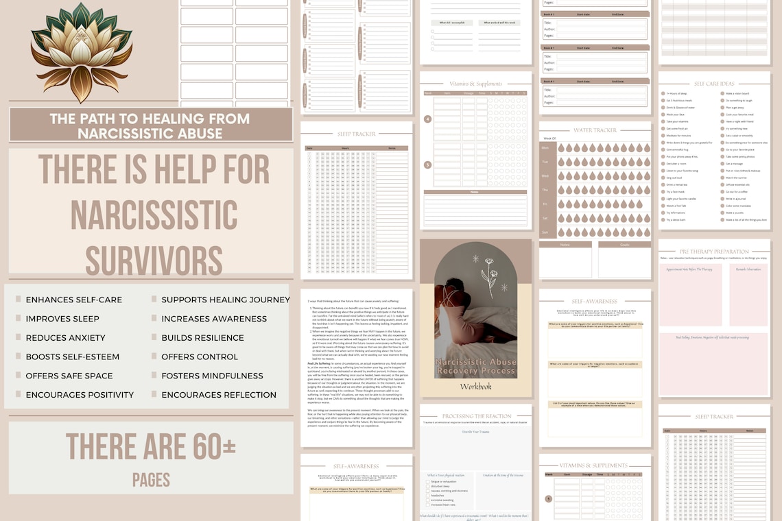 Step-by-step Narcissistic Abuse Recovery Workbook, Self Help for Domestic Violence Survivors ...