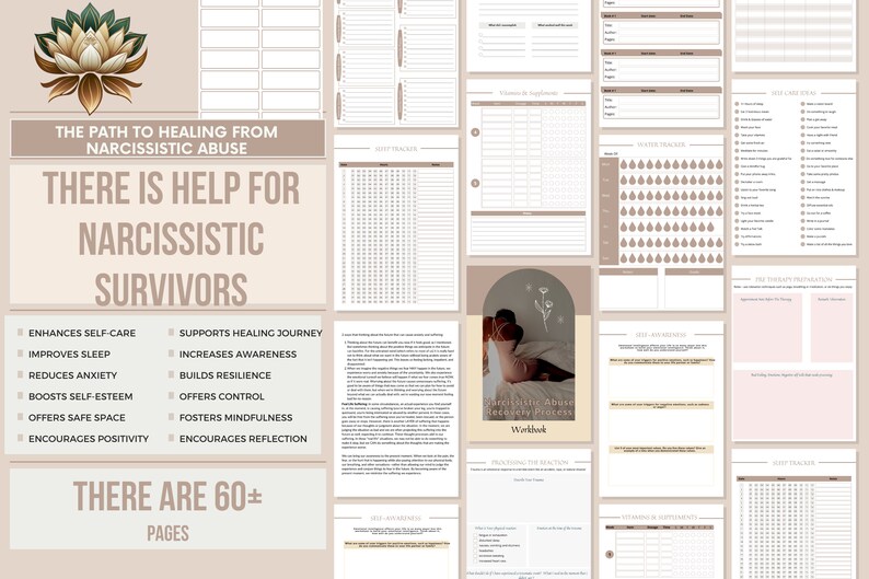 Step-by-step Narcissistic Abuse Recovery Workbook, Self Help for Domestic Violence Survivors ...
