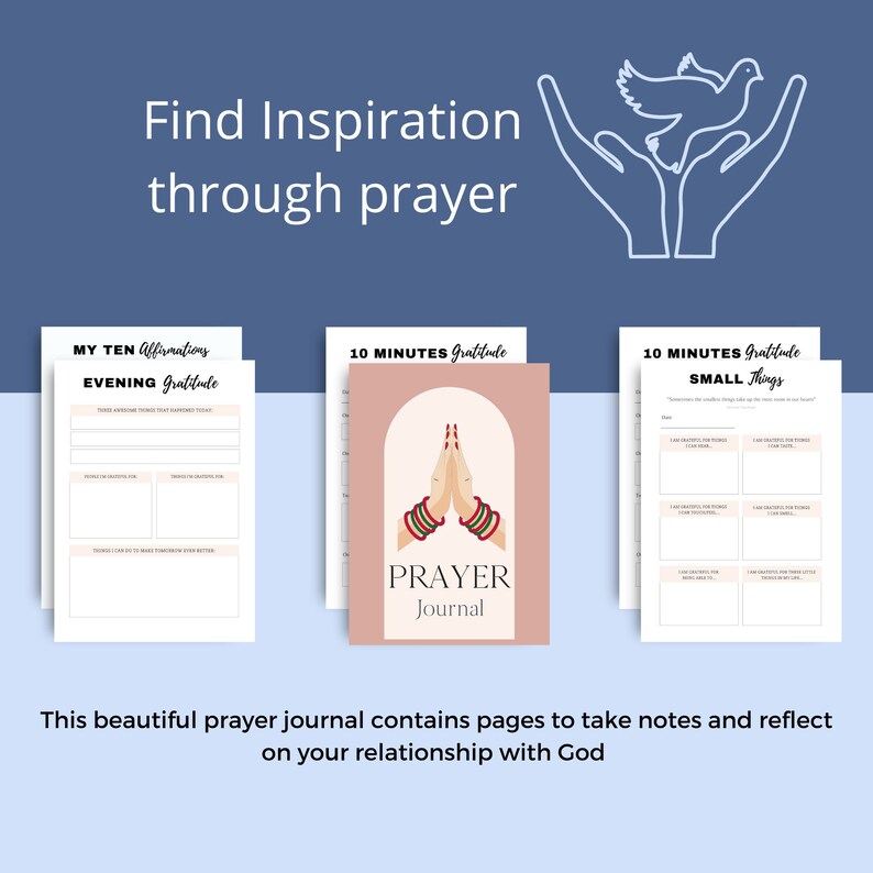 Prayer Journal Gratitude Journal Coaching Tools Prayer - Etsy