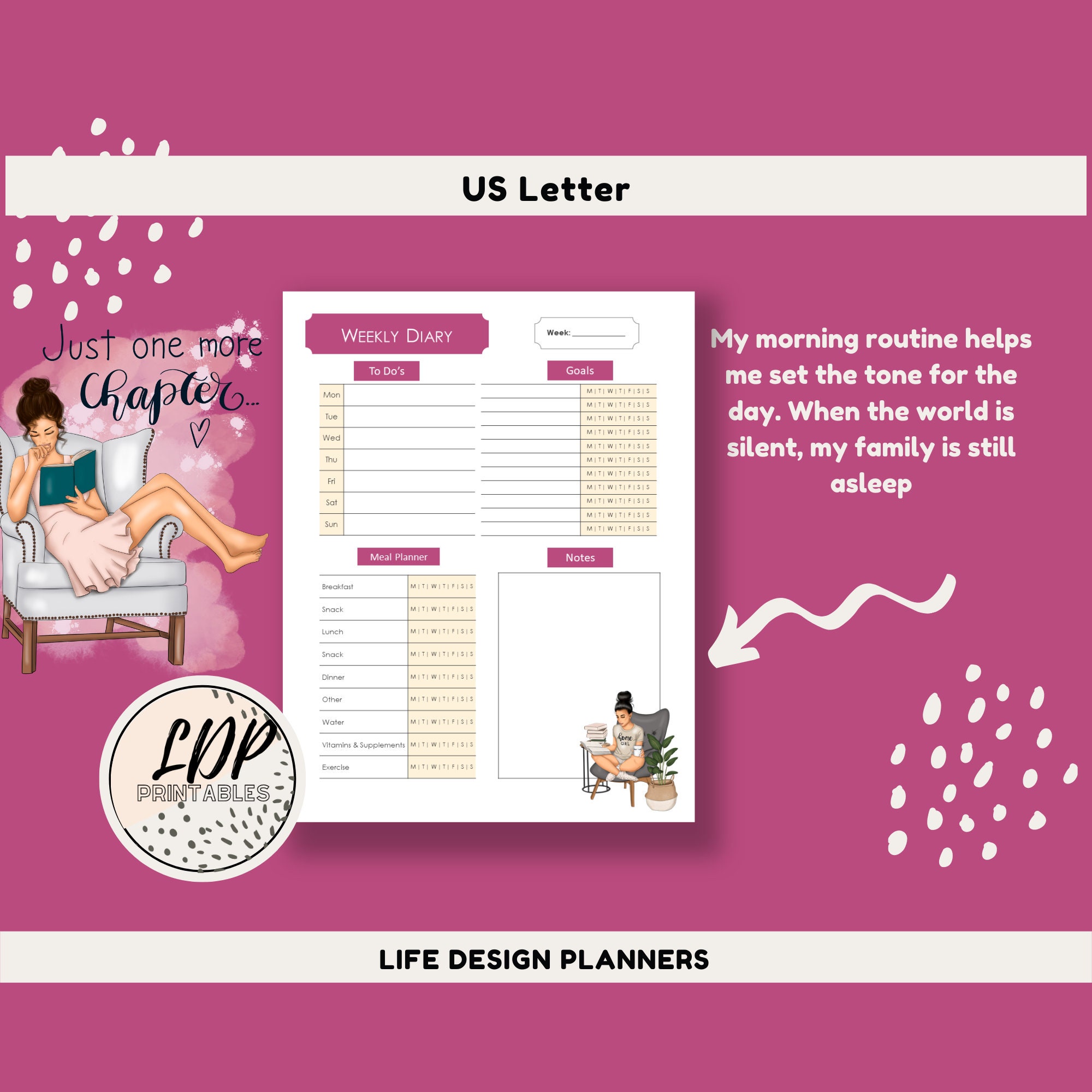 Morning Journal | Printable Morning Routine | Morning Routine | Morning ...