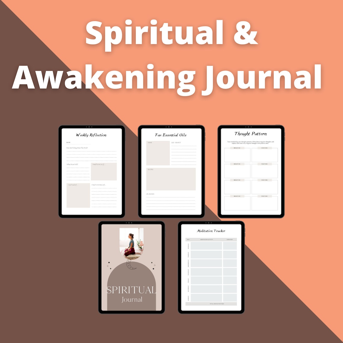 Spiritual and Awakening Journal Manifest Journal Dream Journal Planner ...