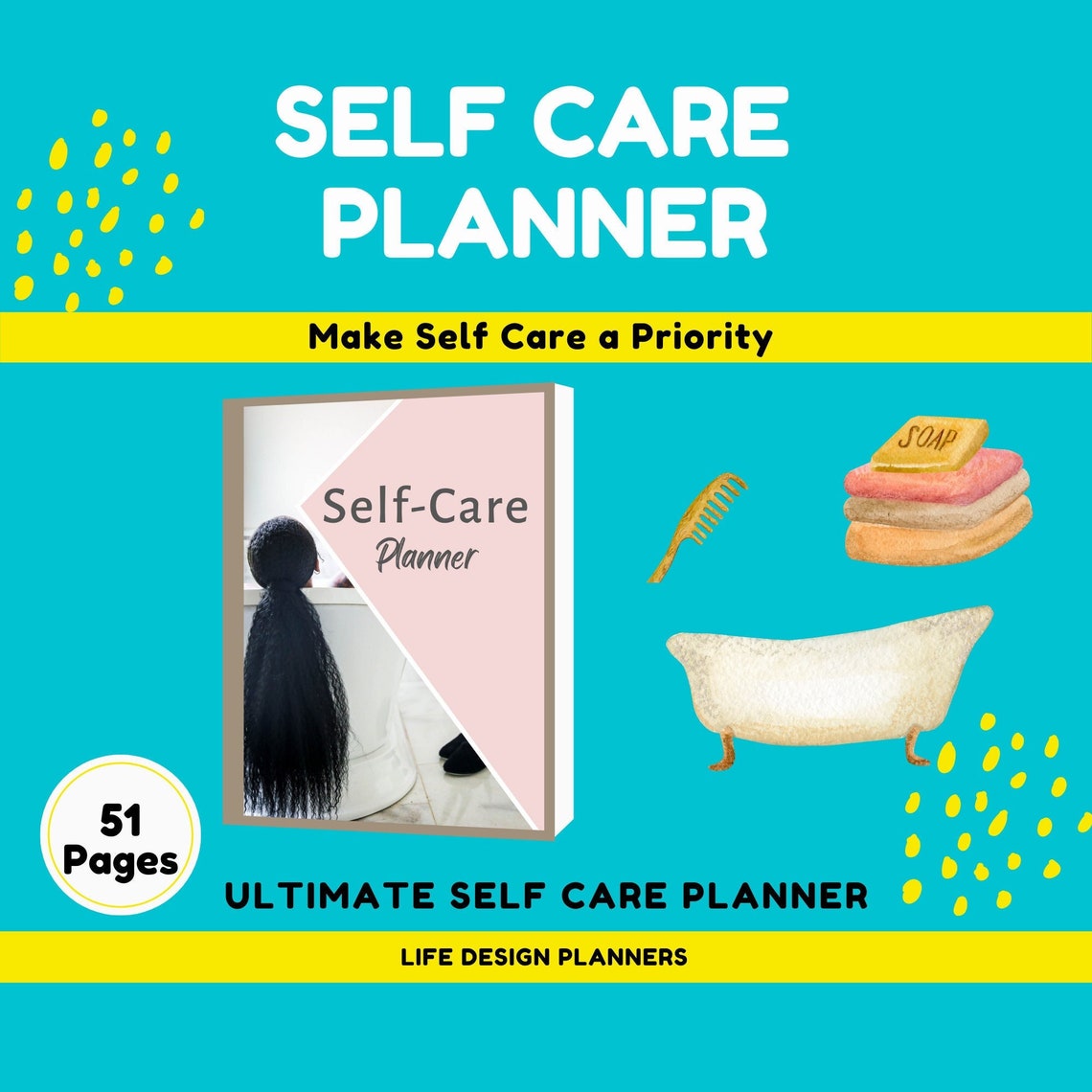 Self Care Planner Manage Your Work Life Balance With This Self Care ...