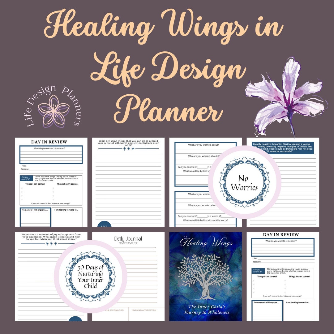 Healing Wings Inner Child Journey: Wellness Planner for Coping ...