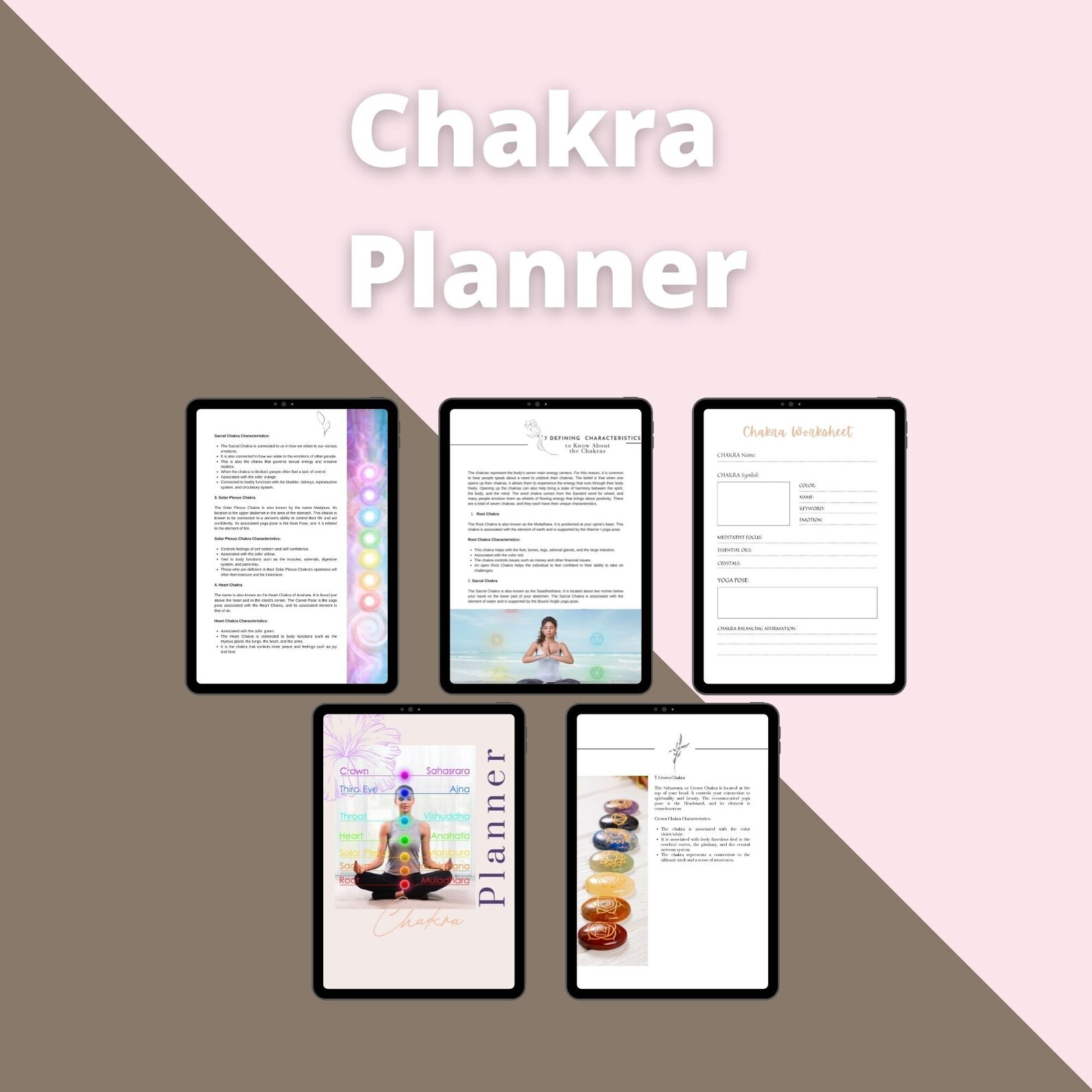Chakra Planner | Chakra Healing | Coaching Tools| Chakra Journal ...