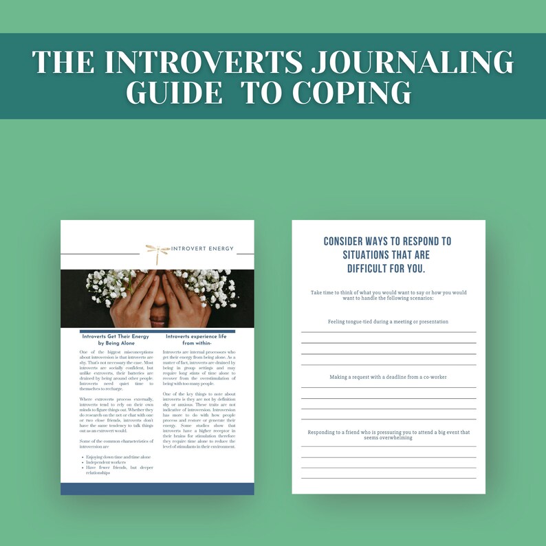 The Introverts Coping Planner | Introvert Journal | Gift for Introverts ...