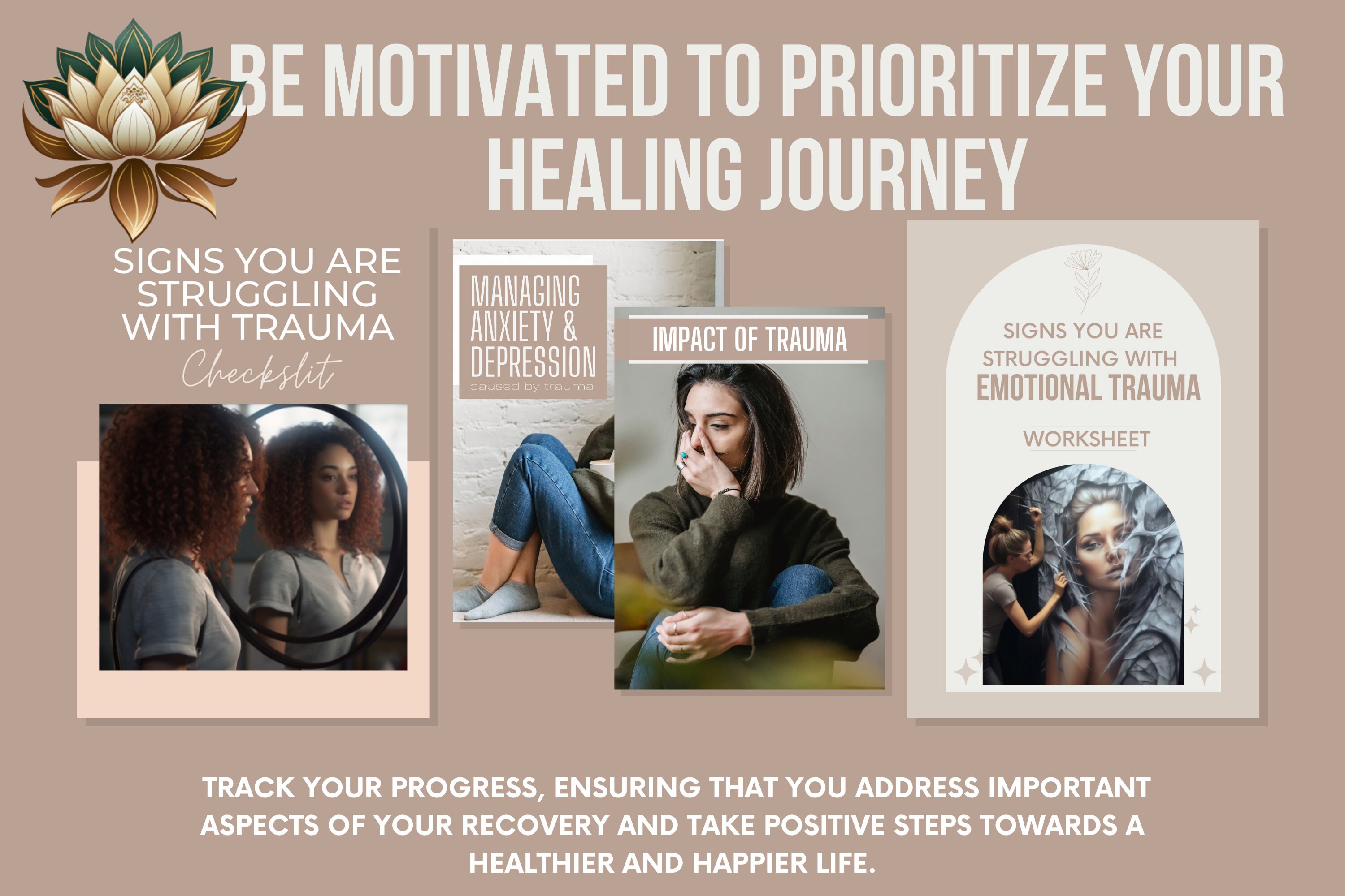 Trauma Support Bundle: Conquer PTSD, Emotional Distress, & Triggers ...