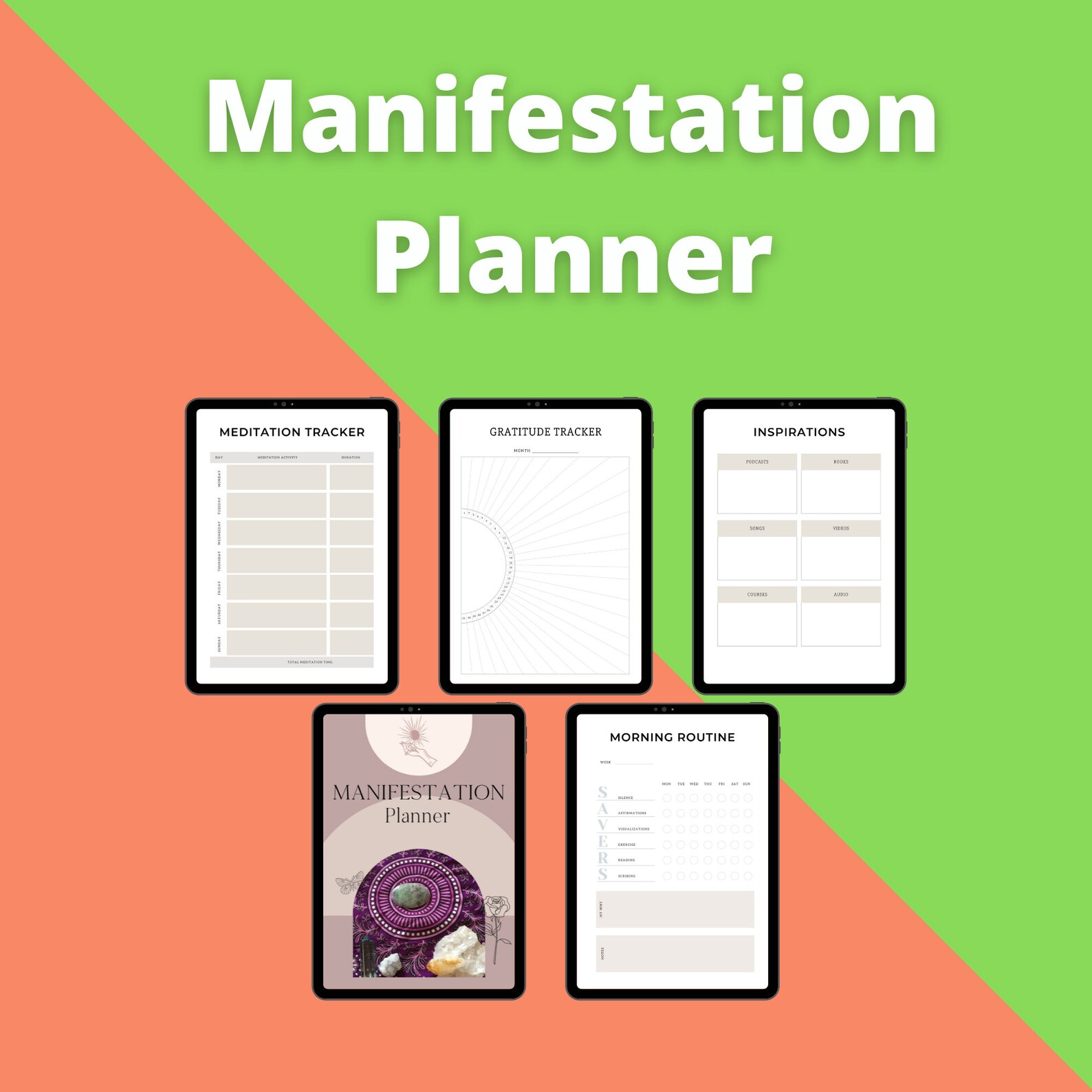 Manifestation Journal Money Manifestation Law Of Attraction Planner