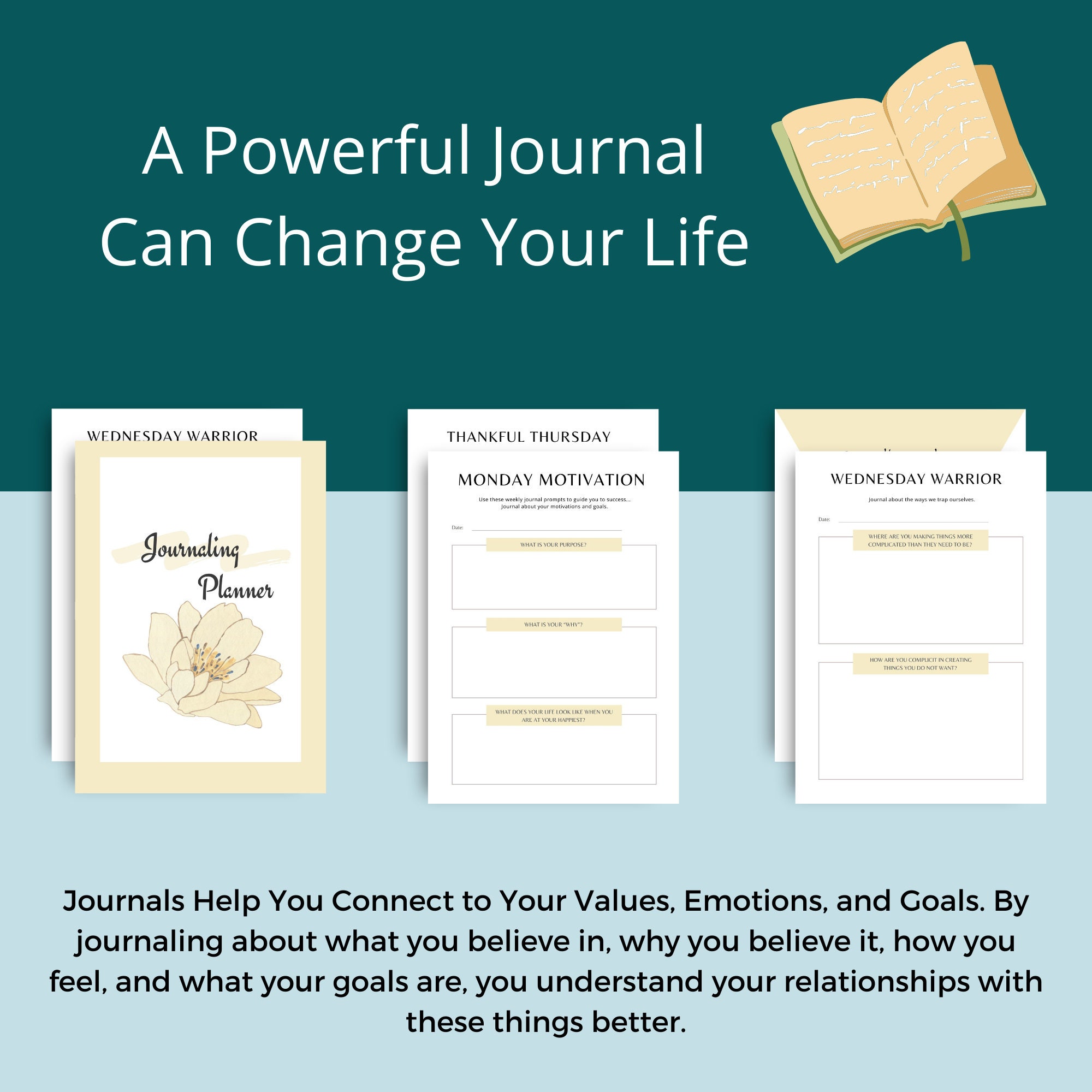 Journaling and Planner | Printable Planner | Coaching Tools| Journal ...