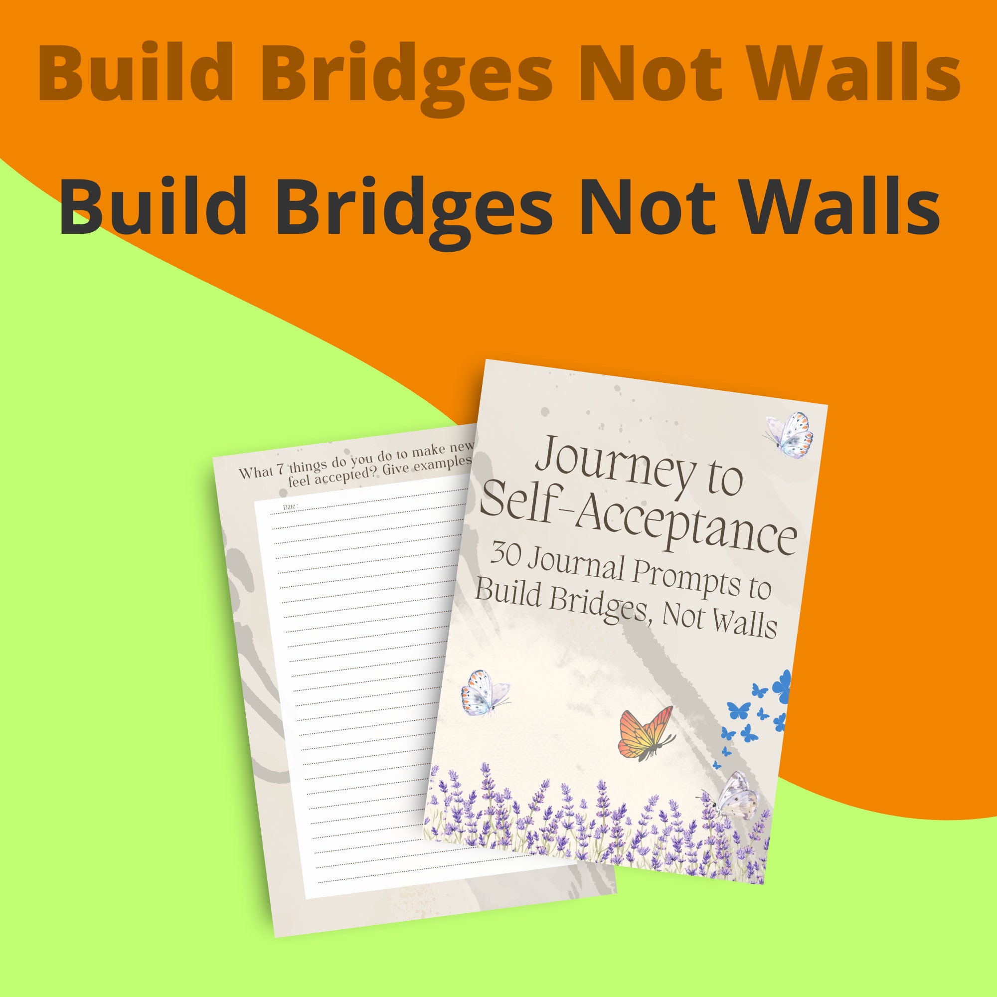 Self Acceptance Journal | Journal Prompts | Self Care Journal | Self ...