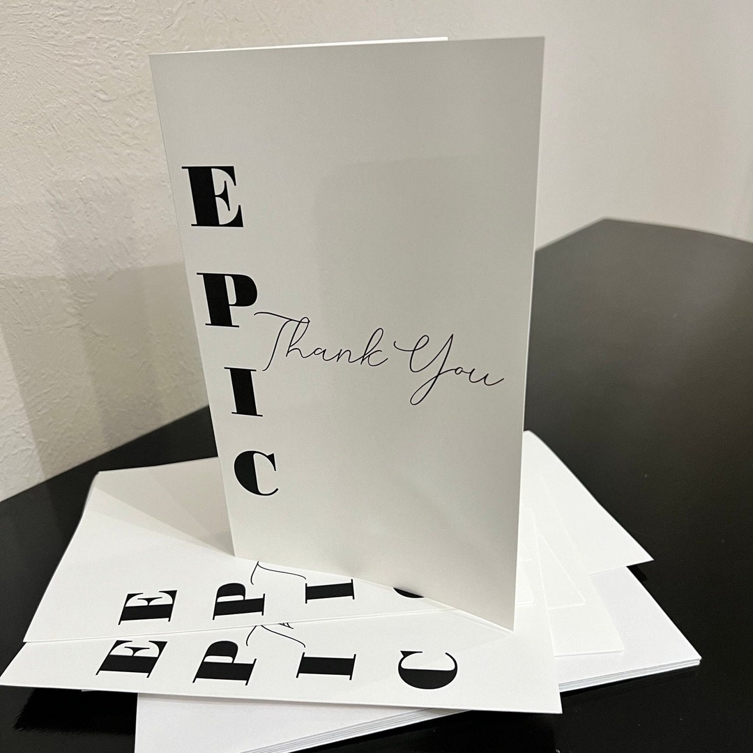 EPIC Thank You Cards - Etsy