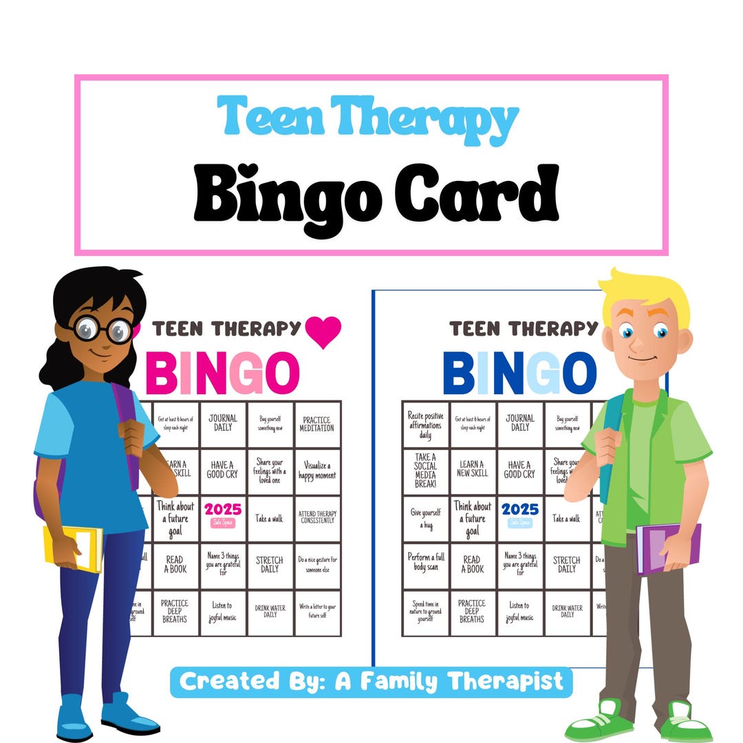 2026 Teen Mental Health Bingo Card: Coping Skills Activity (digital ...
