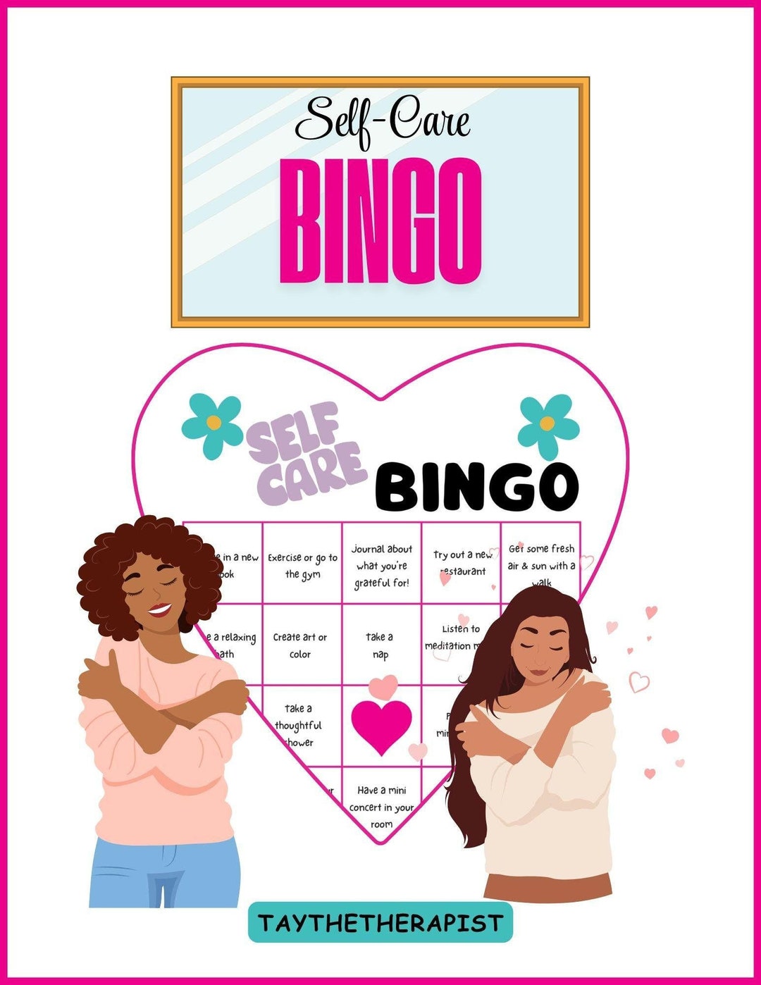 Self-care Bingo, Self-love Tool for Enhancing Mental Health, Coping ...