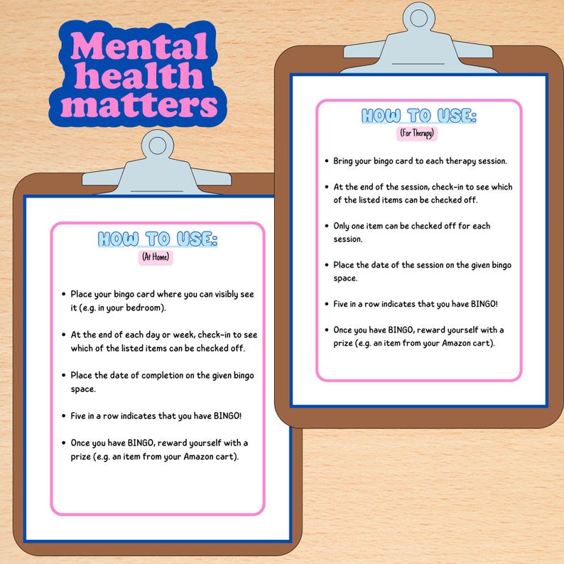 2026 Teen Mental Health Bingo Card: Coping Skills Activity (digital ...