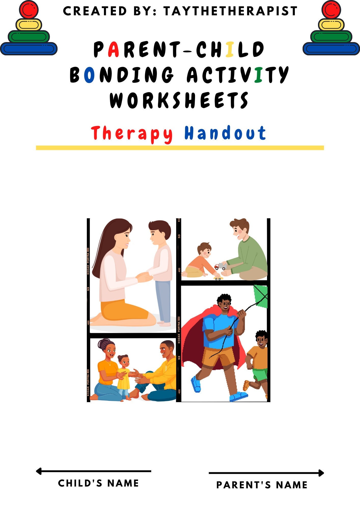 CBT Activity for Kids, Parenting Worksheets, Parenting Resource, Parent ...