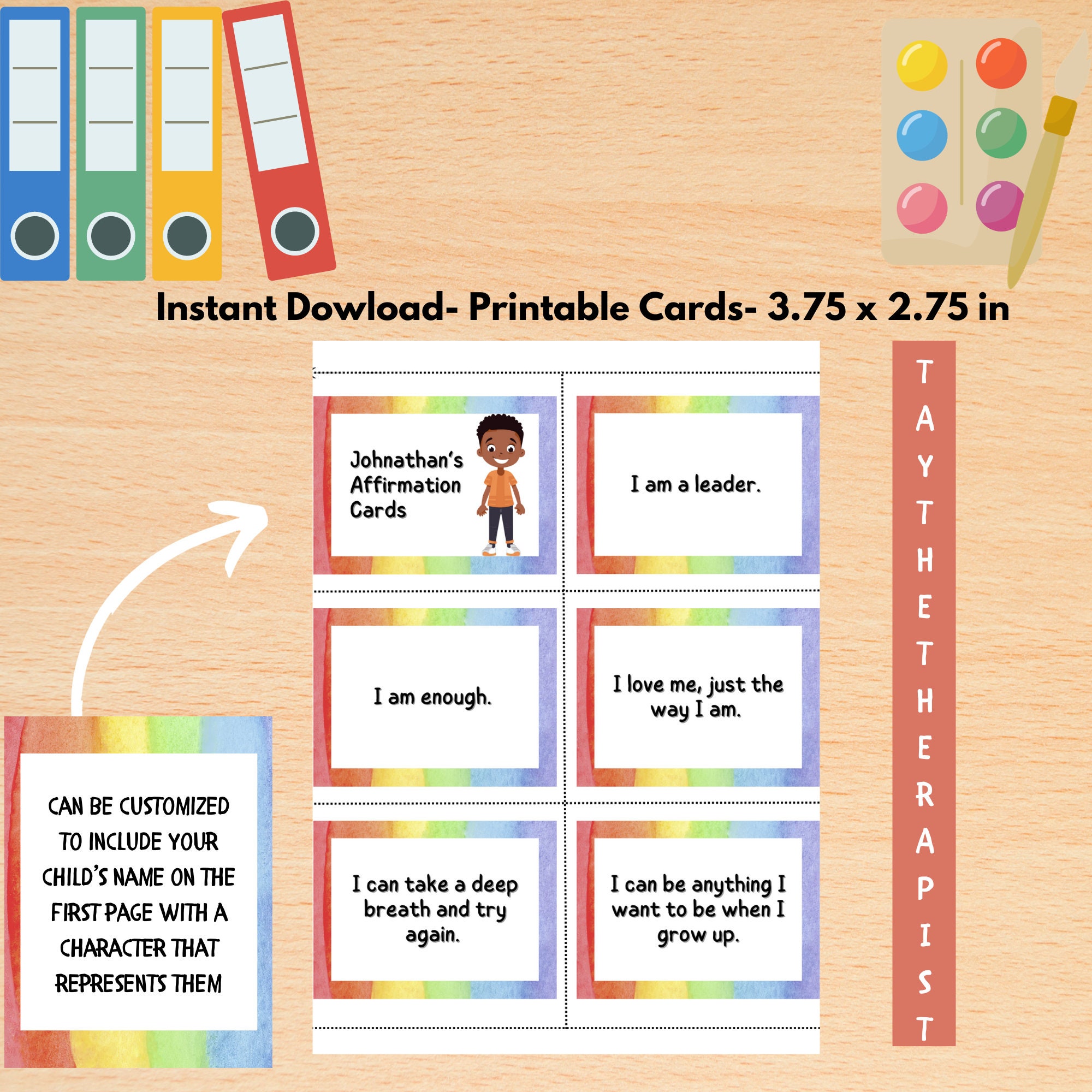Back to School Printable Affirmation Cards for Kids, Children's ...
