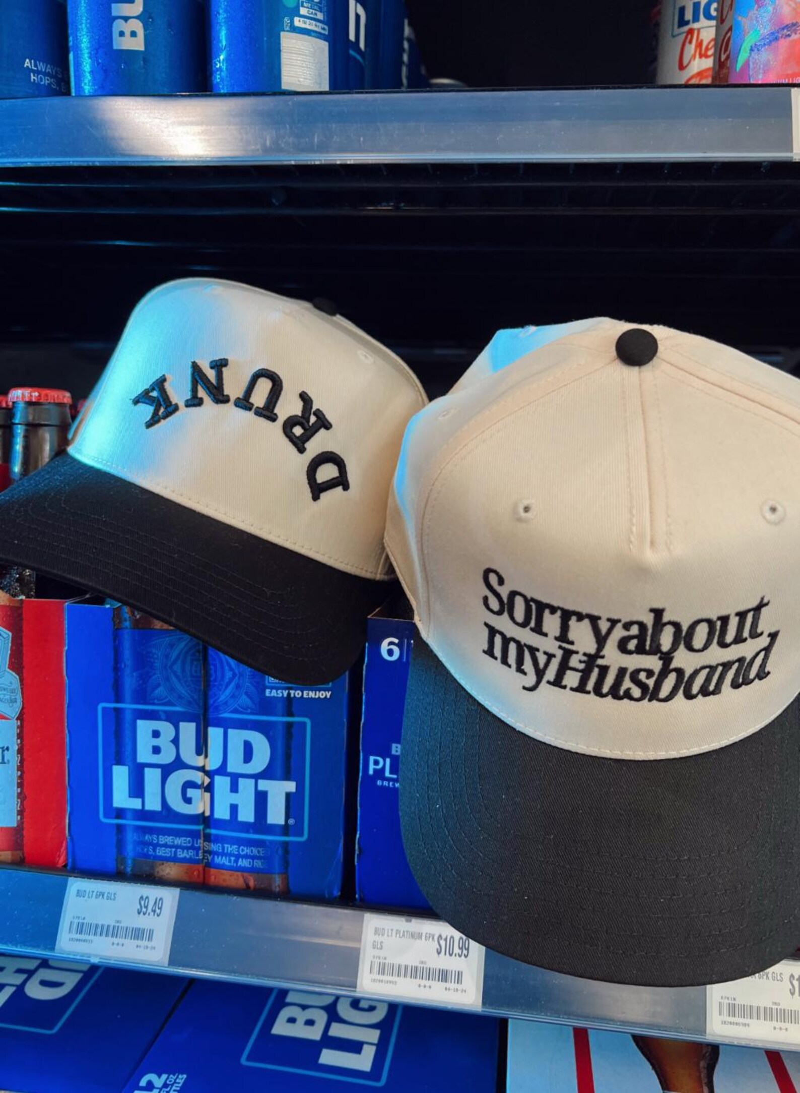 DRUNK Embroidered Trucker Hat - Etsy