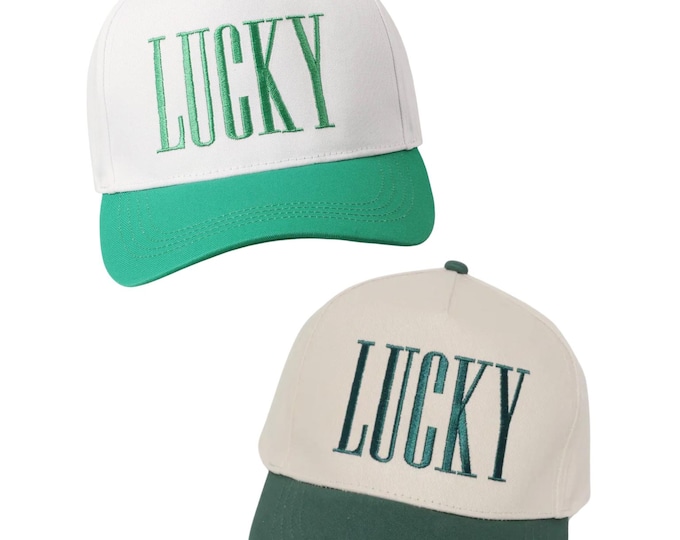 LUCKY St. Patty's Day Embroidered Trucker Hat - Etsy