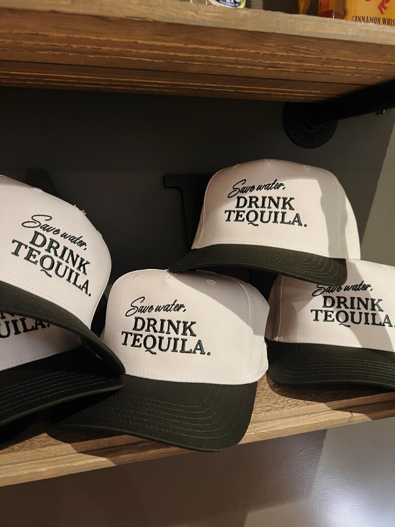Save Water, Drink Tequila Embroidered Trucker Hat - Etsy