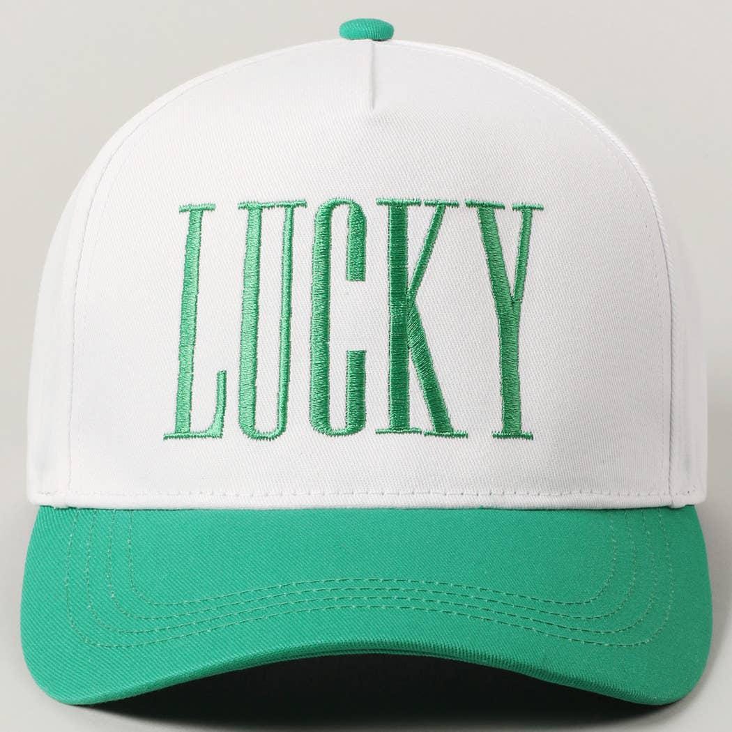 LUCKY St. Patty's Day Embroidered Trucker Hat - Etsy