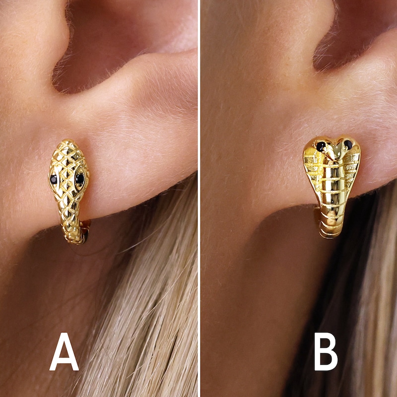 Snake Earrings - Etsy