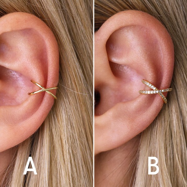Cross Ear Cuff - Etsy