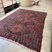 Colorful Soumak Rug, 7.4''x10'' Feet Embroidered Caucasian Soumak Rug ...