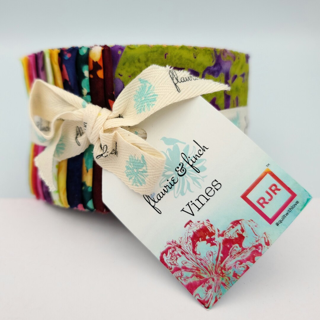 Blossom Batiks Strip Roll by Flaurie & Finch for RJR ∙ OOP ∙ HTF ∙ Rare ...