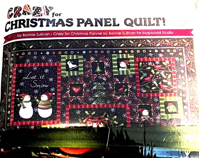 Quilt Kit "crazy Christmas Flannel Panel Quilt”pattern & Fabric for a ...
