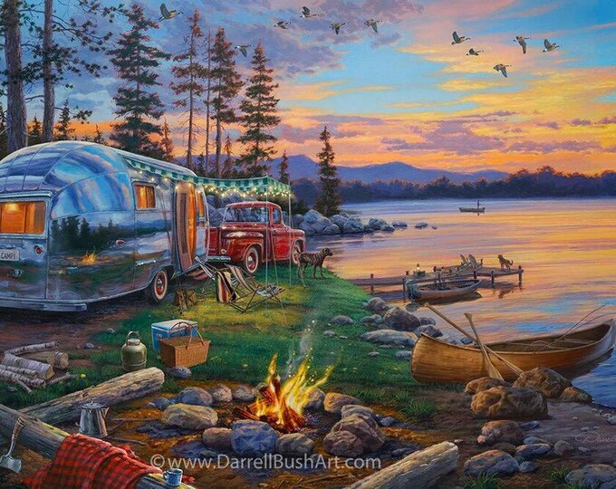 Fabric PANEL sunshine Through the Forest Timeless Treasures C8589 Sun ...