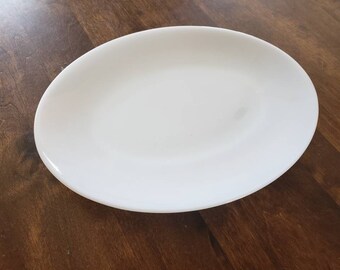 Milk Glass Platter | Etsy