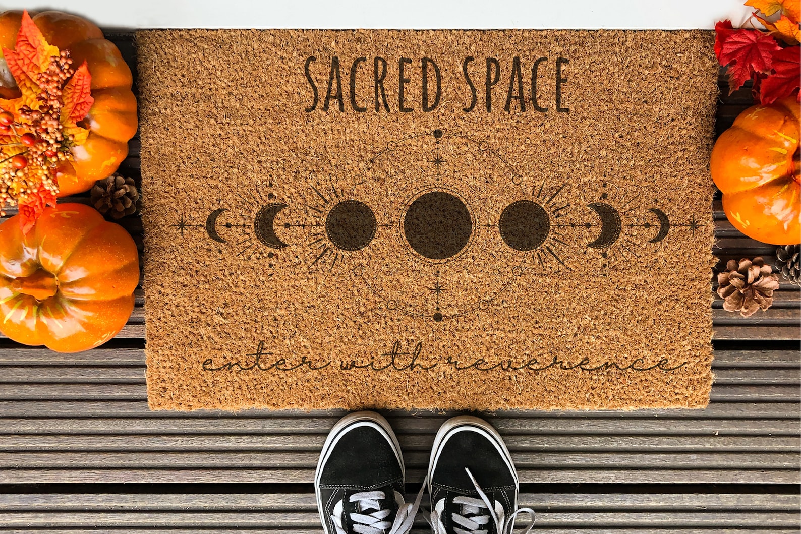 Sacred Space Enter With Reverence Doormat Spiritual Inspirational ...