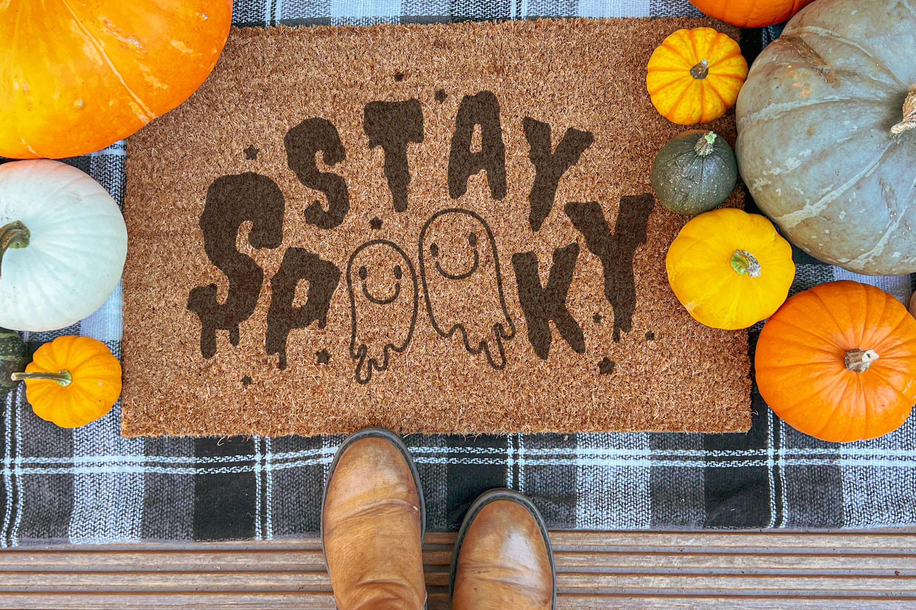 Stay Spooky Halloween Doormat Spooky Scary Creepy Door Mat sold by ...