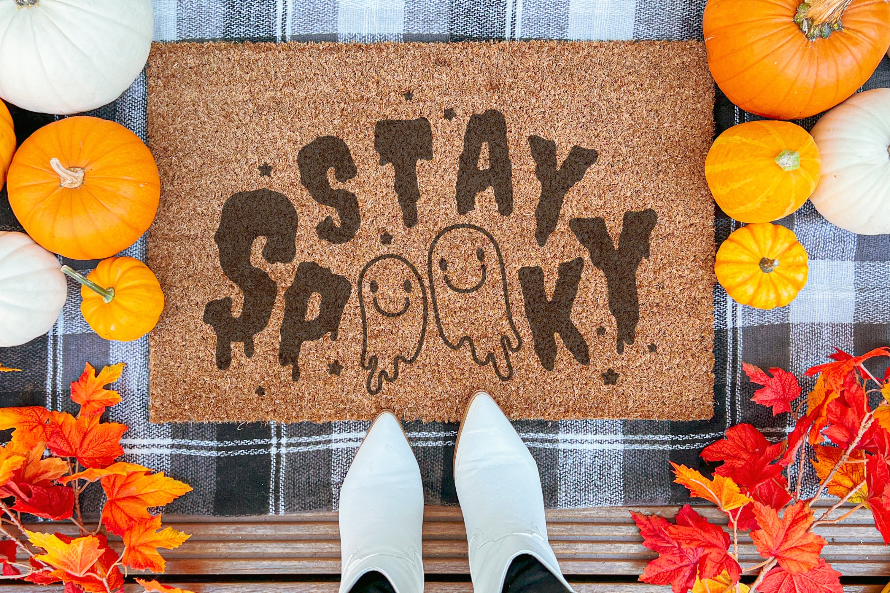 Stay Spooky Halloween Doormat Spooky Scary Creepy Door Mat sold by ...