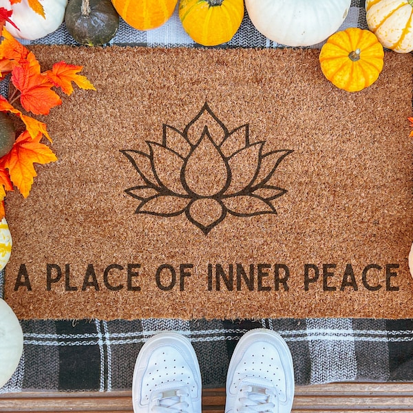 Peace Doormat - Etsy