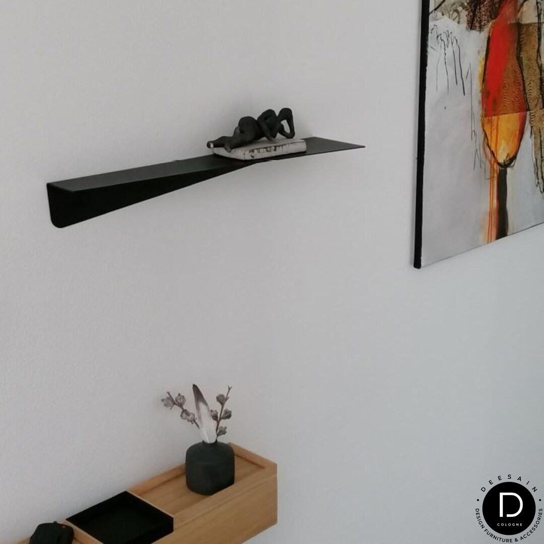 Modern Wall Shelf Made of Powder-coated Metal – Minimalist Design With ...