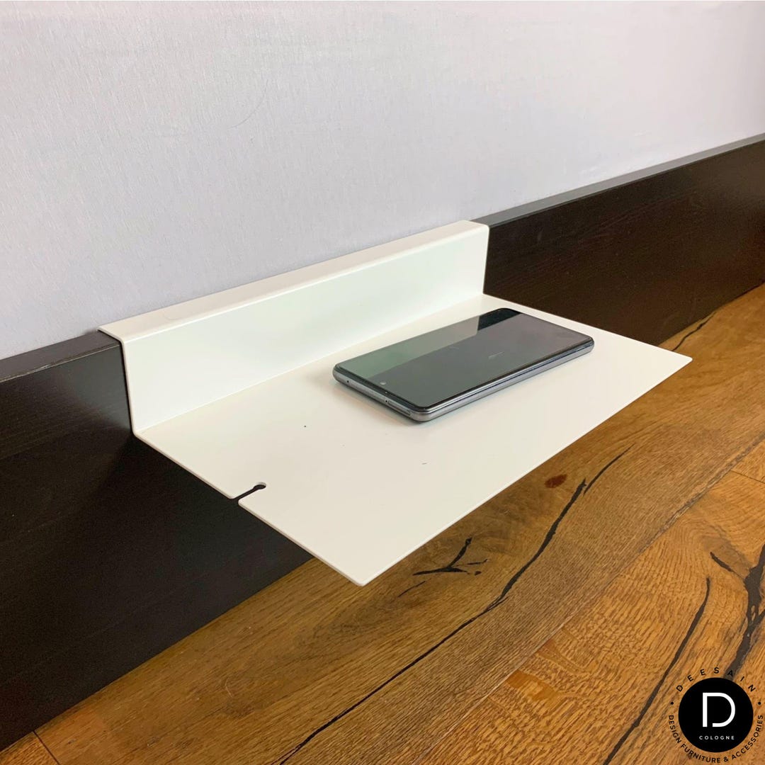 Moderne Bettablage aus Metall– Minimalistischer Nachttisch, Hängende ...