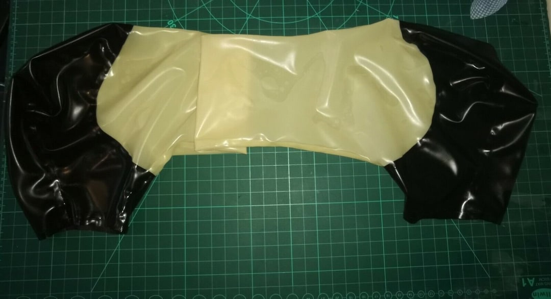 Latex Old Style Double Breath Play Hood Pull on Uk Handmade - Etsy