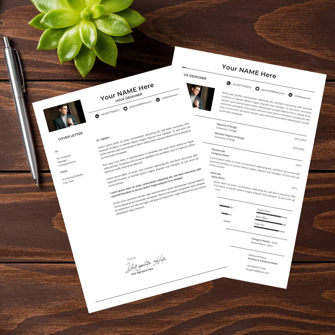 Buy Resume Template, Modern Resume Template Word, Pages, Clean Resume ...