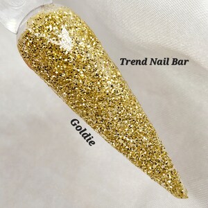Gold Glitter Collection Nail Dip Powder, Gold Glitter Dip Powder, Dip ...