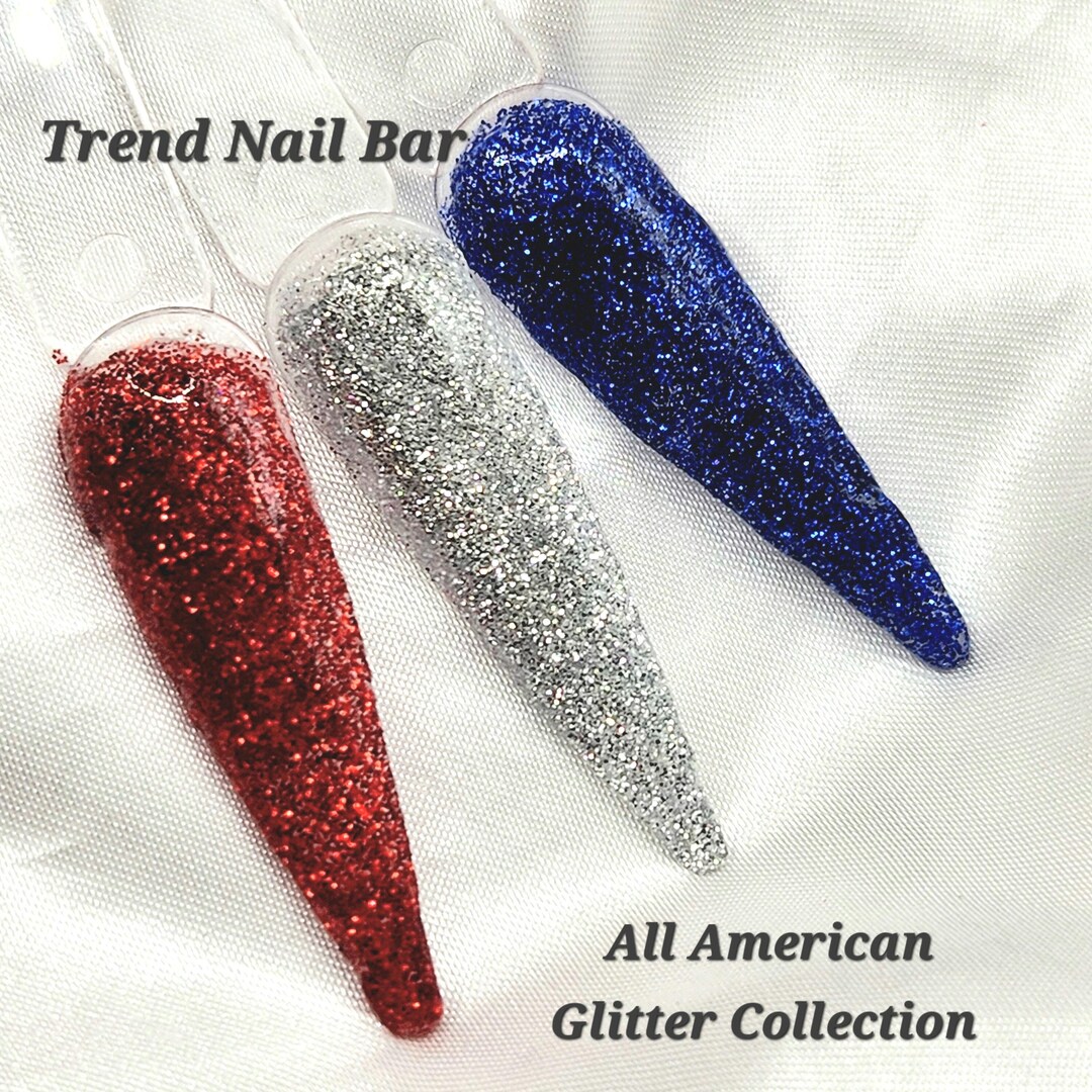 All American- 4th July Glitter Dip Powder, Patriotic Dip Powder, Dip ...