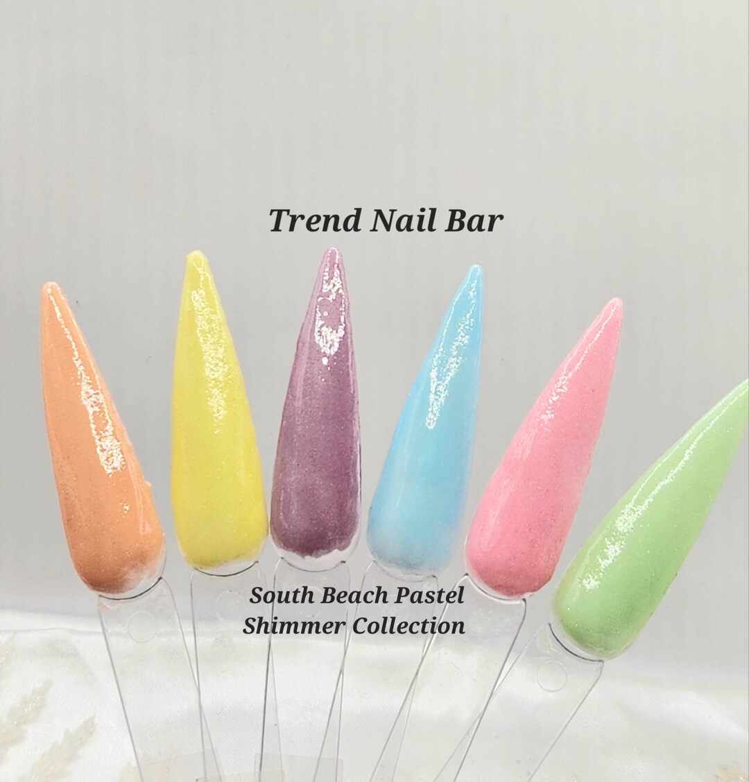 South Beach Pastel Shimmer Dip Powder, Acrylic Powder, Summer Dip ...