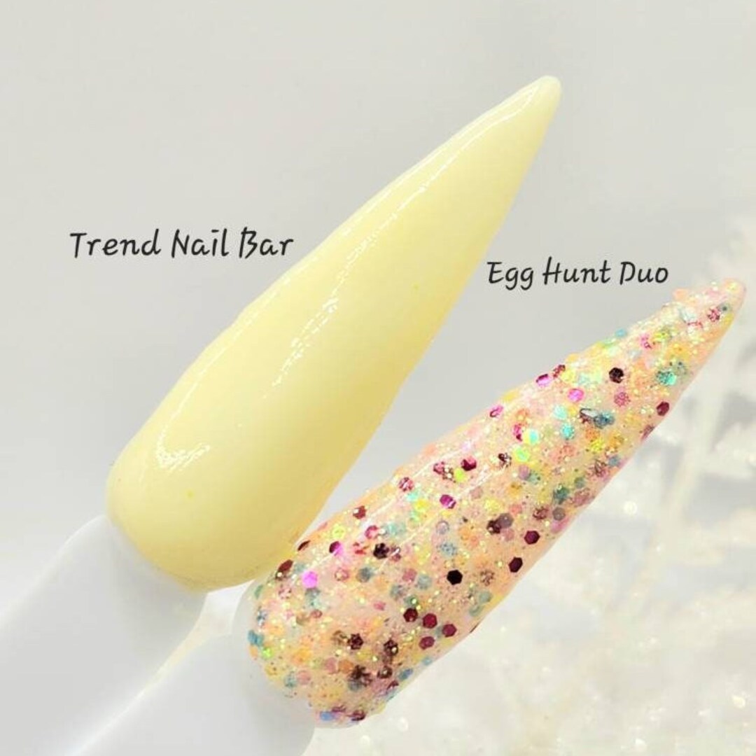 Yellow Easter Egg Hunt- Nail Dip Powder, Glitter Dip Powder, Yellow Dip ...