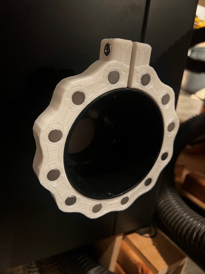 Magnetic Dust Collector 4" Port Clamp-on Individual for Existing Ports ...