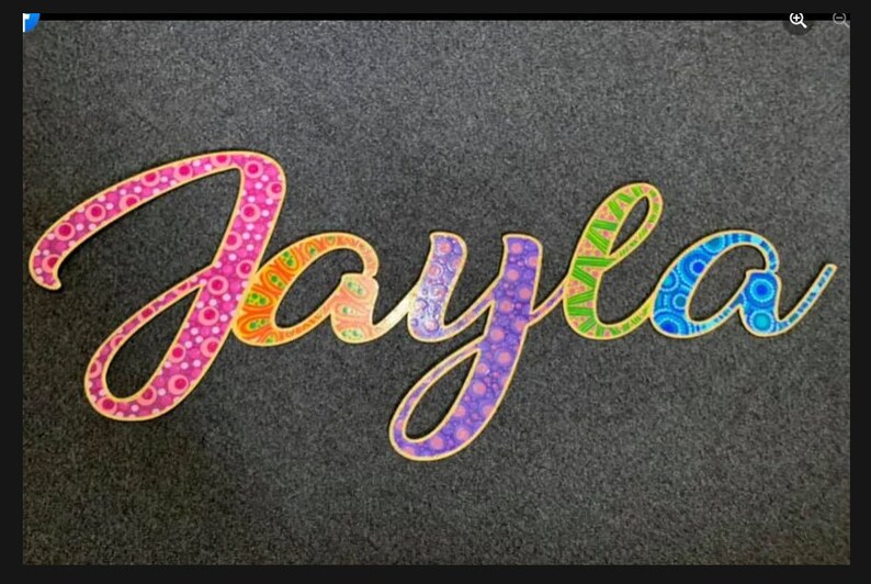 Aboriginal Design Personalised Name Sign: JAYLA - Etsy